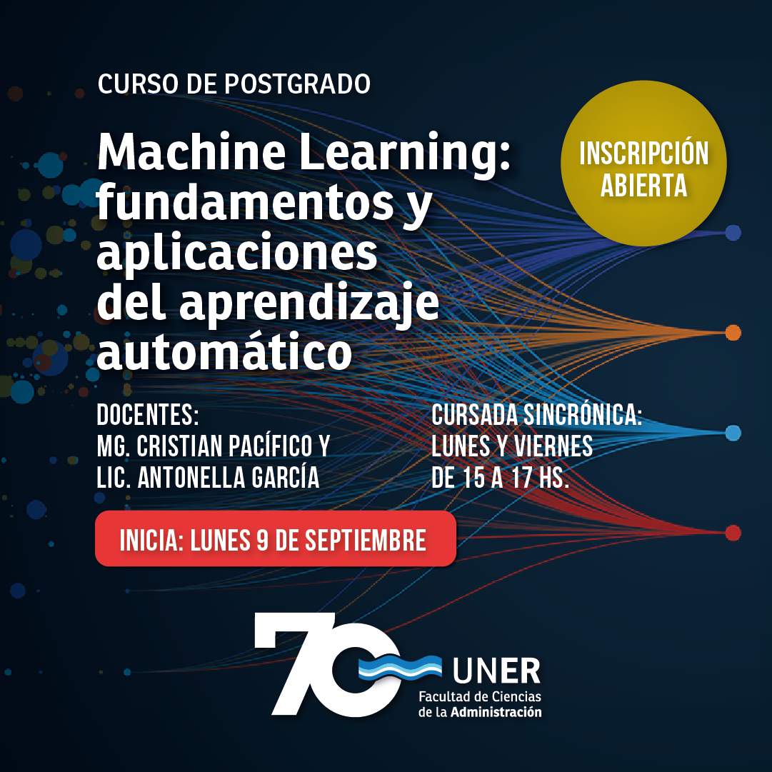 Curso de postgrado Machine Learning: fundamentos y aplicaciones del aprendizaje automático ...